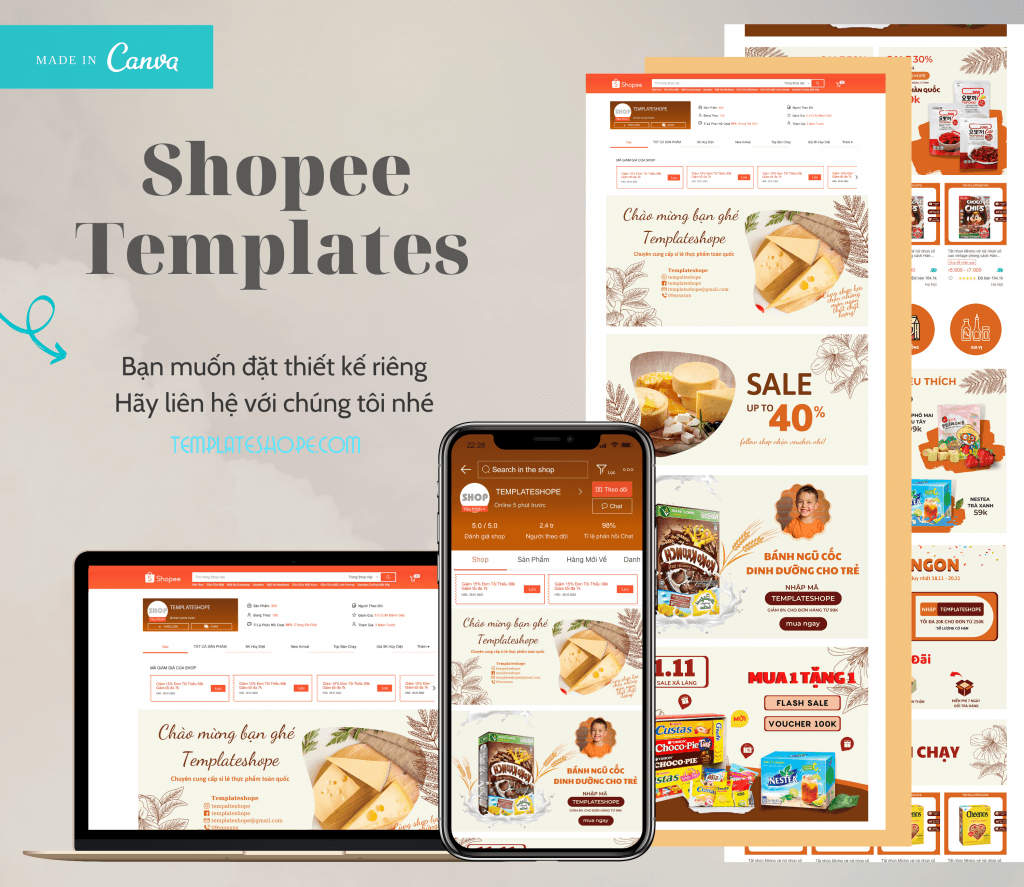 Template Shopee / Lazada Ngành Bách Hóa Online, Sức Khỏe,... - Template ...