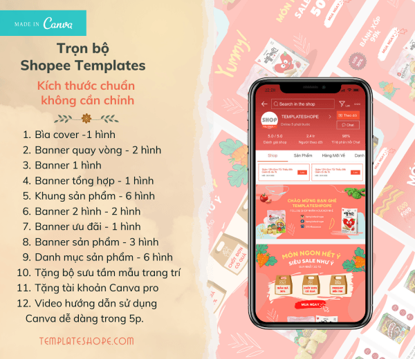 Template trang trí Shopee Ngành Bách Hóa Online, Sức Khỏe ...
